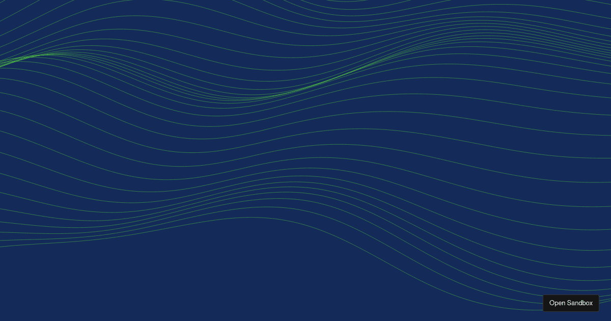 Wave line background - Codesandbox