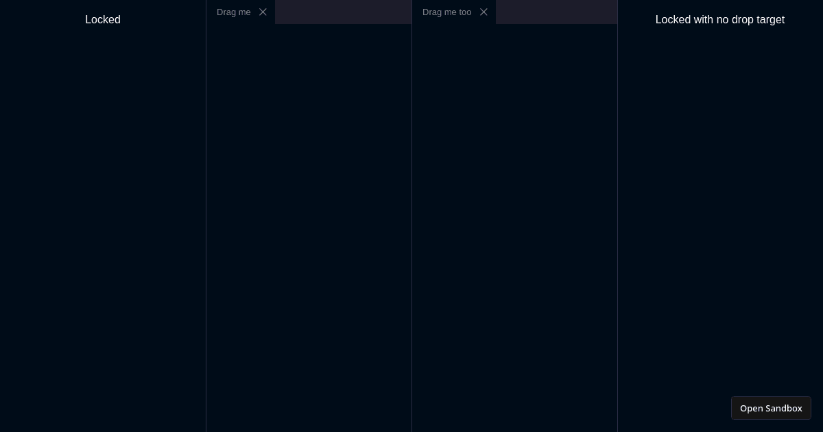 lockedgroup-dockview - Codesandbox