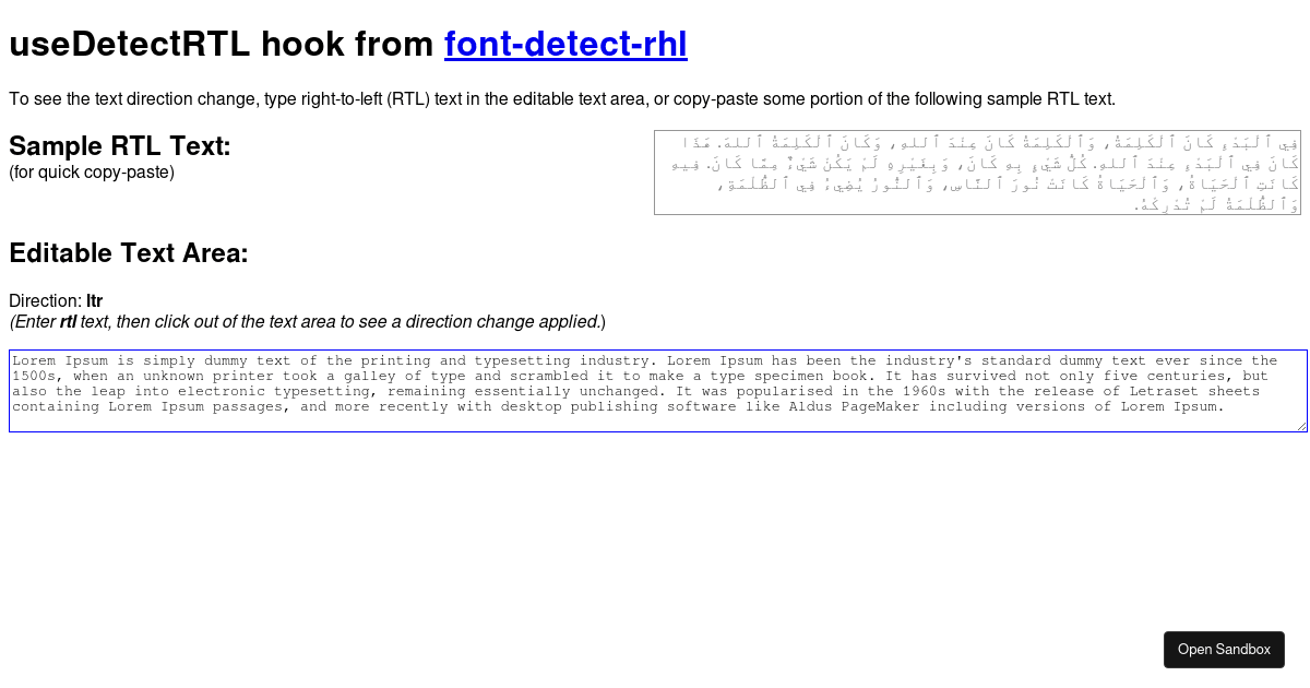 useDetectDIr-font-detect-rhl - Codesandbox