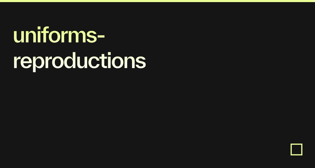 uniforms-reproductions - Codesandbox