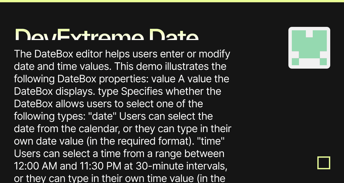 DevExtreme Date Range Box - Codesandbox
