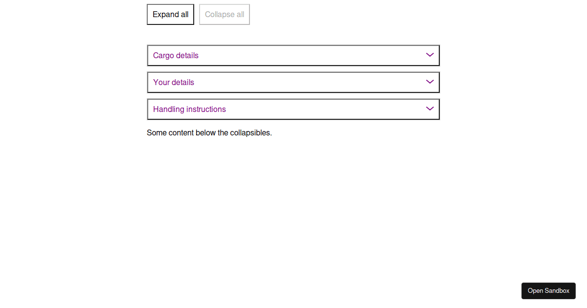React Collapse Expand All Collapse All Forked Codesandbox