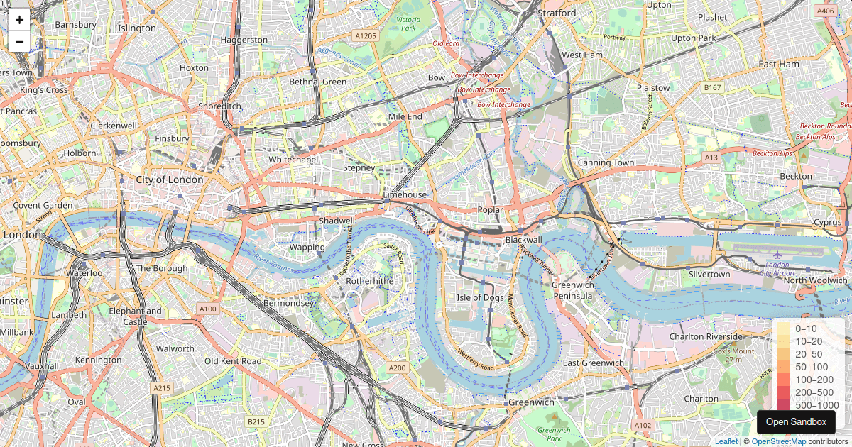 How To Add A Legend To The Map Using React Leaflet Codesandbox