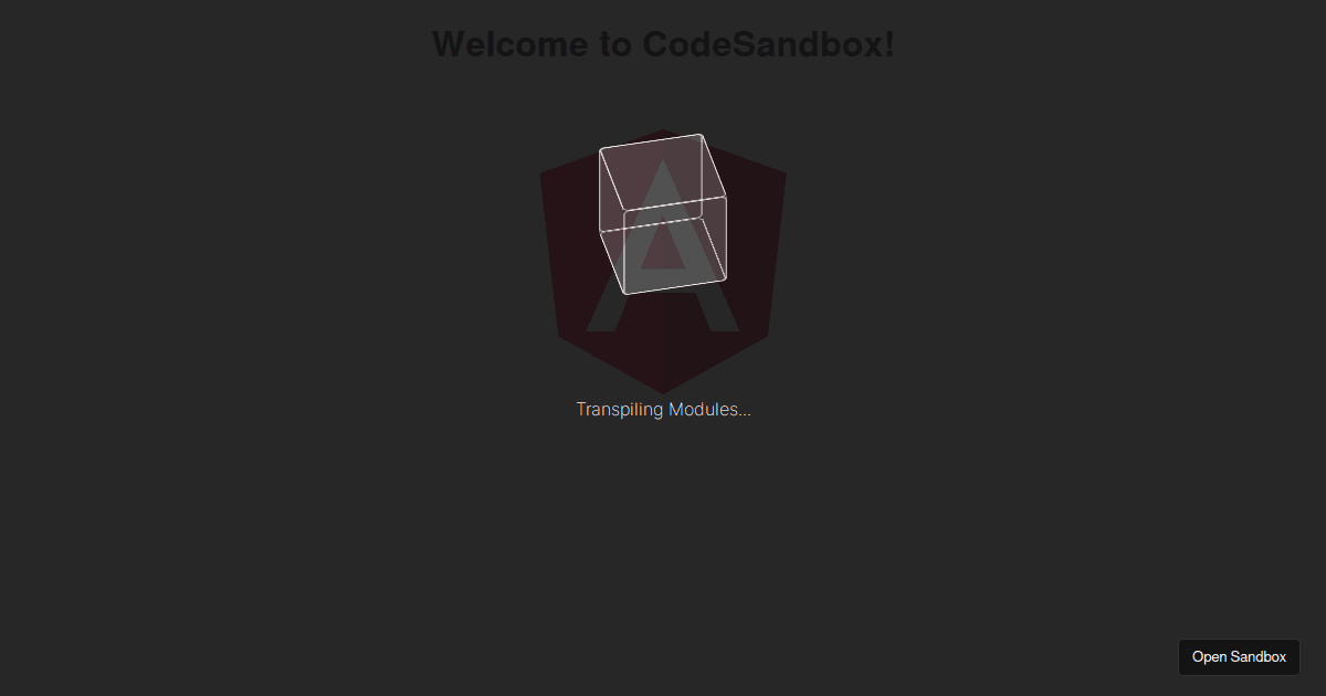 Angular 10 Codesandbox
