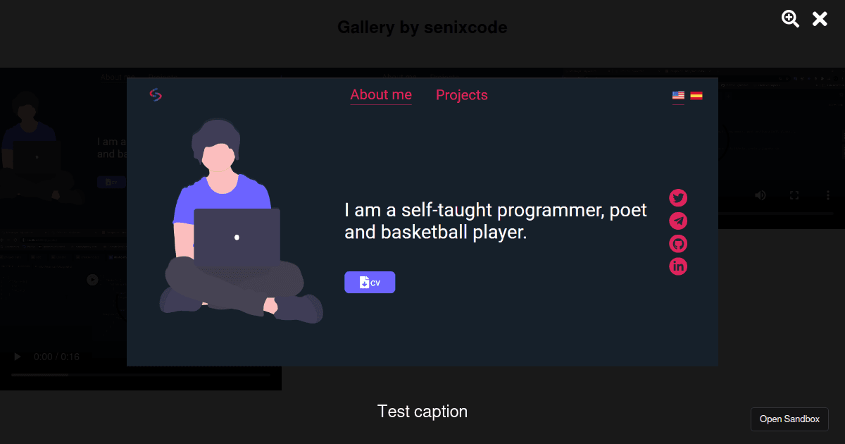 React Modal Static Main Codesandbox