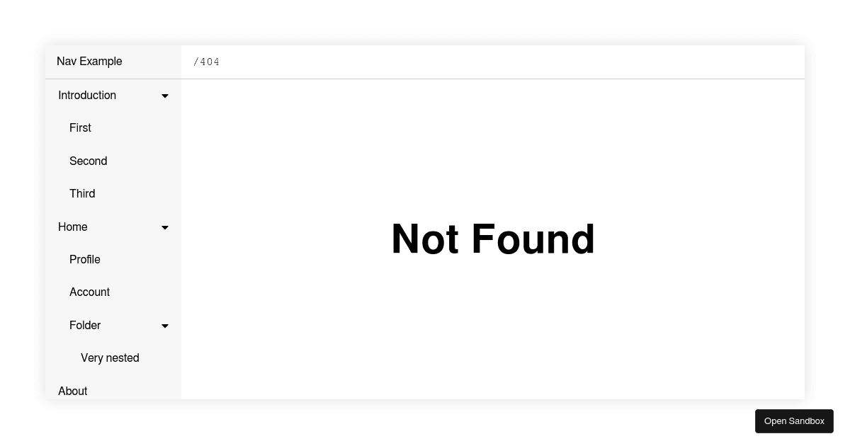 React Codesandbox 