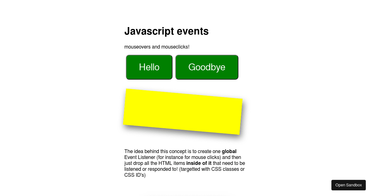 davidvandenbor/Event-Listeners-in-Javascript - Codesandbox