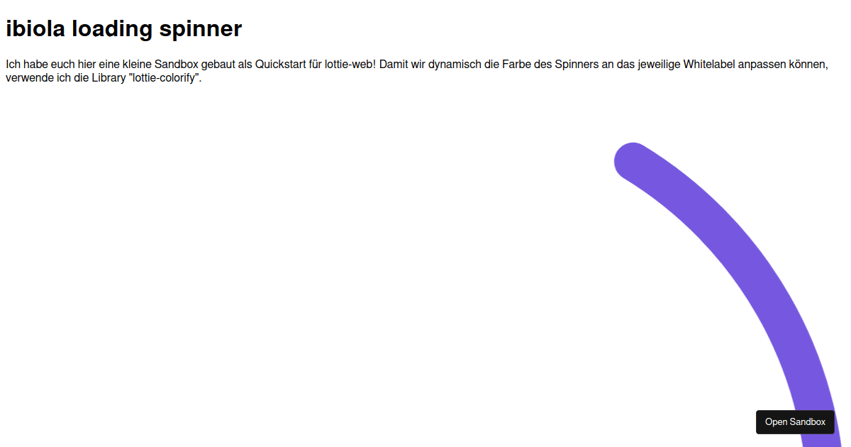 ibiola loading spinner (forked) - Codesandbox