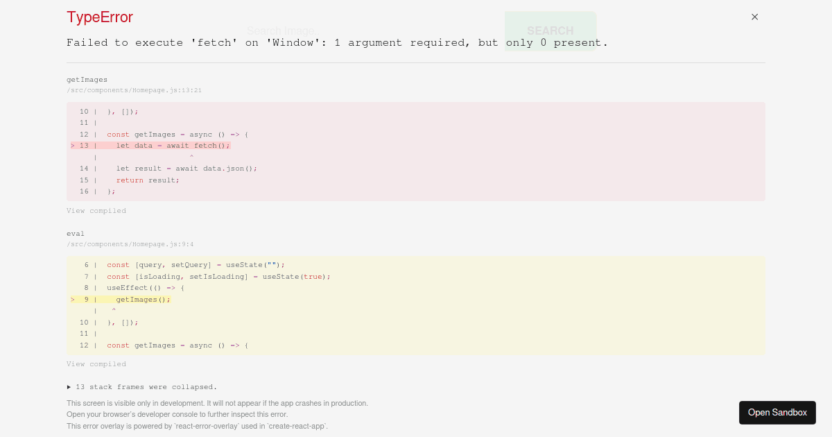 react - Codesandbox