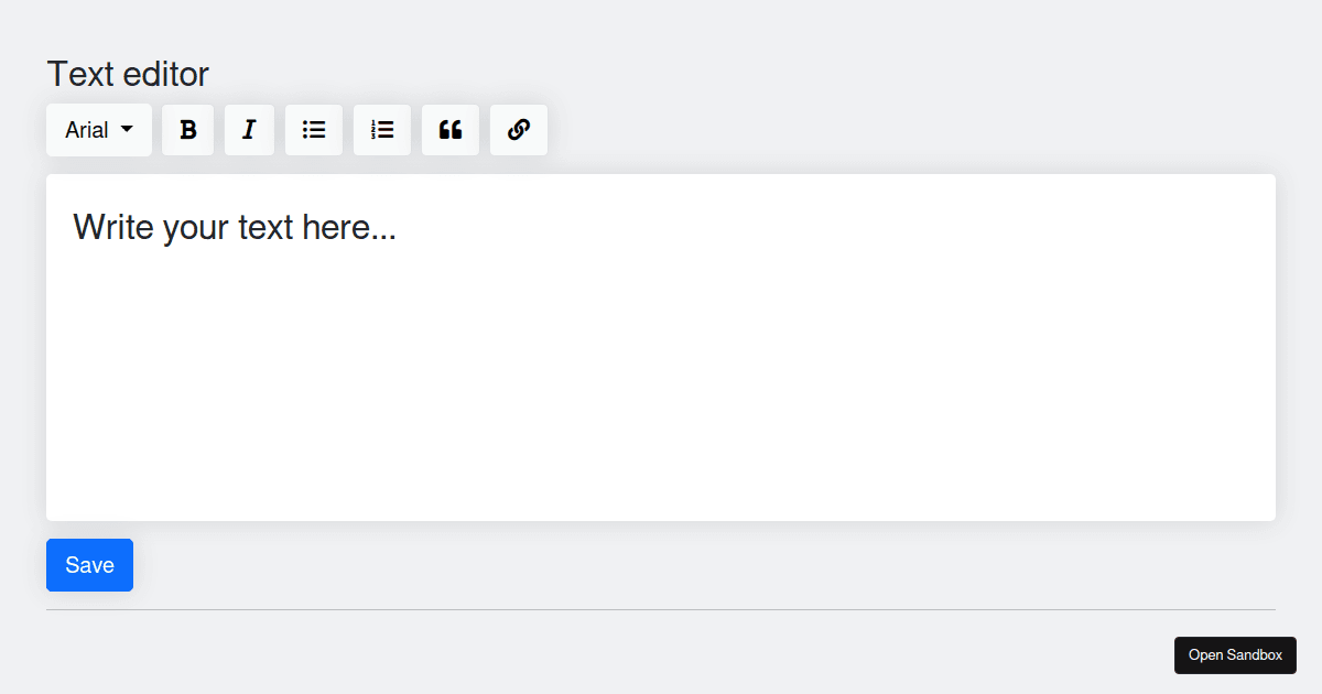 neilreyes/rc-texteditor - Codesandbox