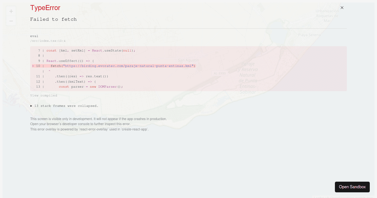 Basic Usage React Leaflet V3 Forked Codesandbox