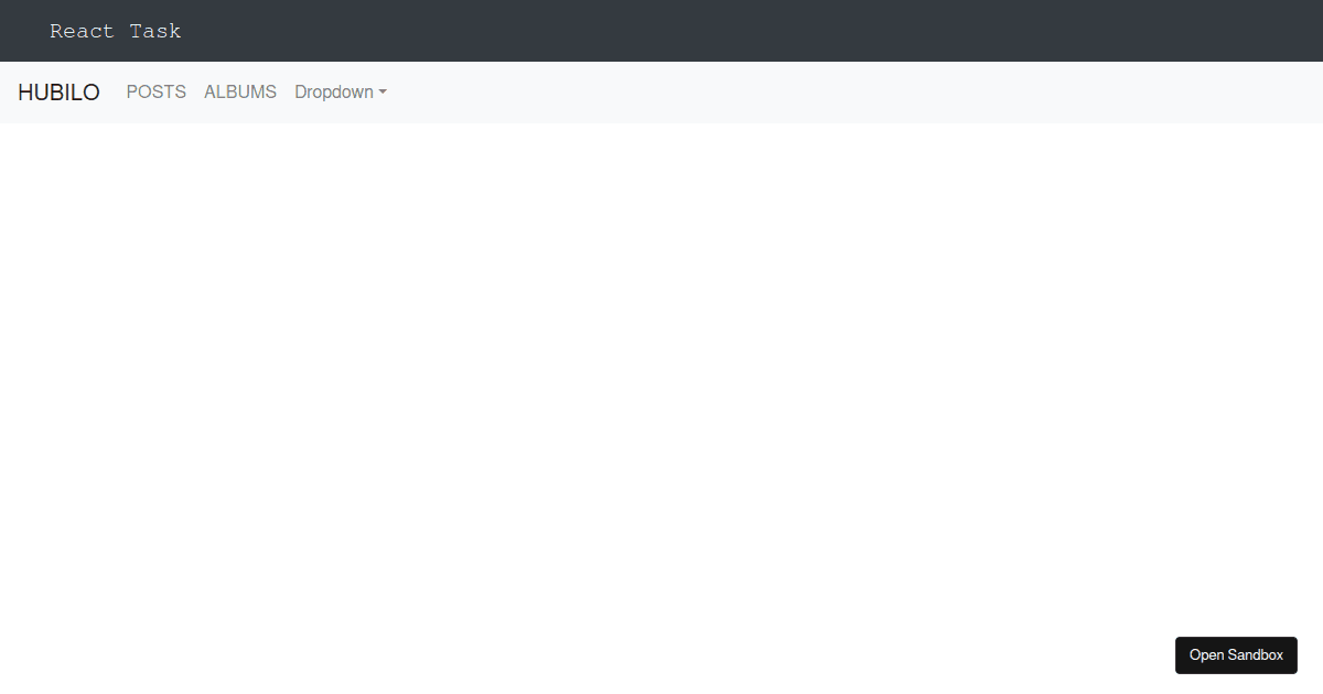 React Task Assignment Codesandbox