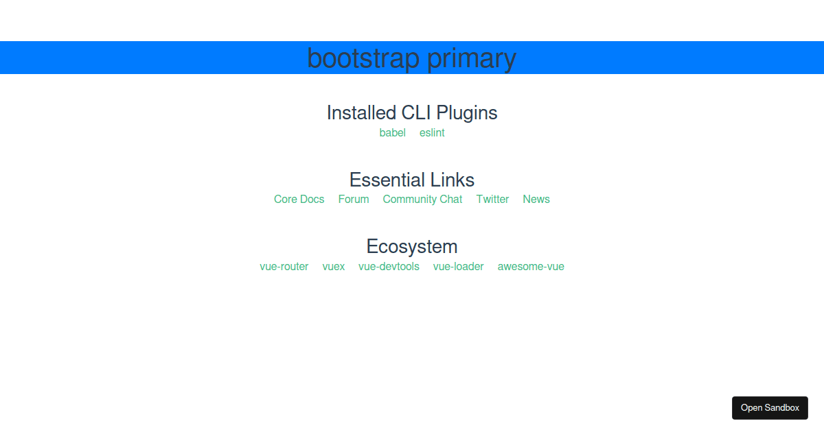 Vue Simple Template - Codesandbox Vue Simple Template - Codesandbox
