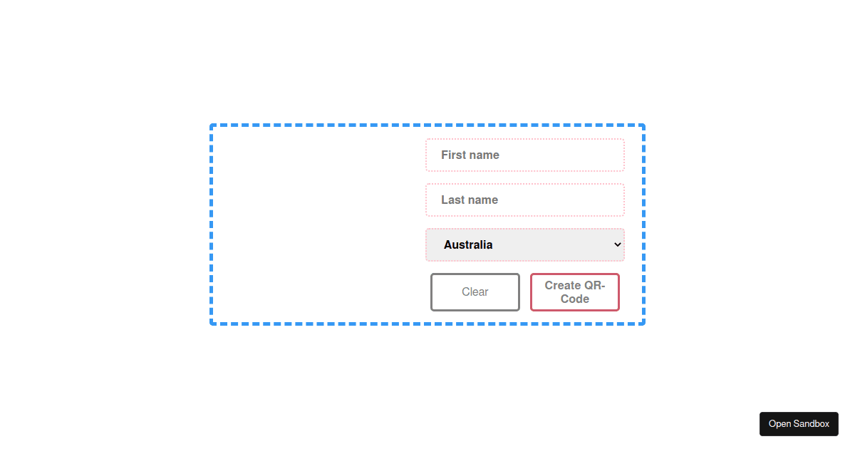 Small Qr Code Generator Forked Codesandbox 