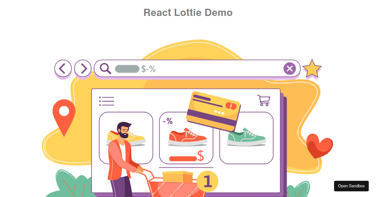 Lottie-Animation - Codesandbox