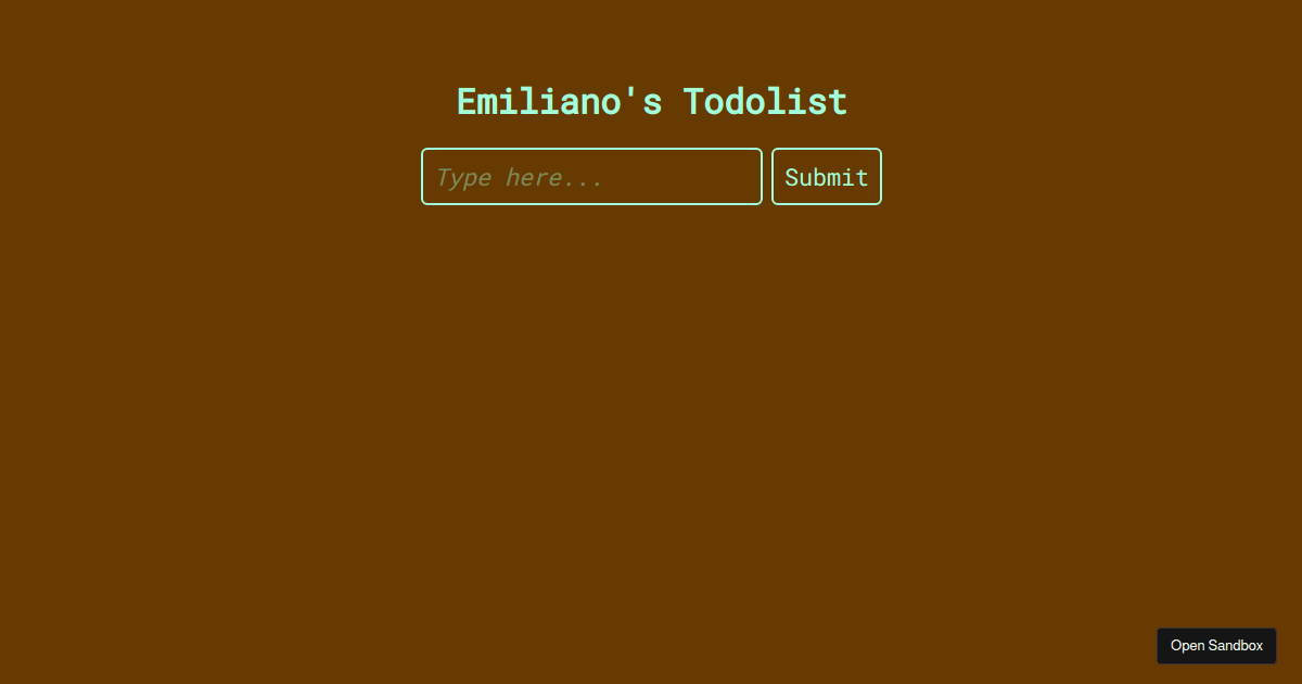React Databases Api Js Codesandbox