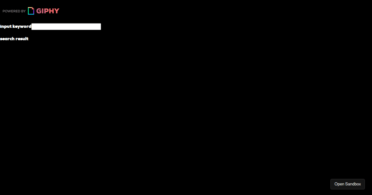 Giphy React Components Issue Fix Codesandbox
