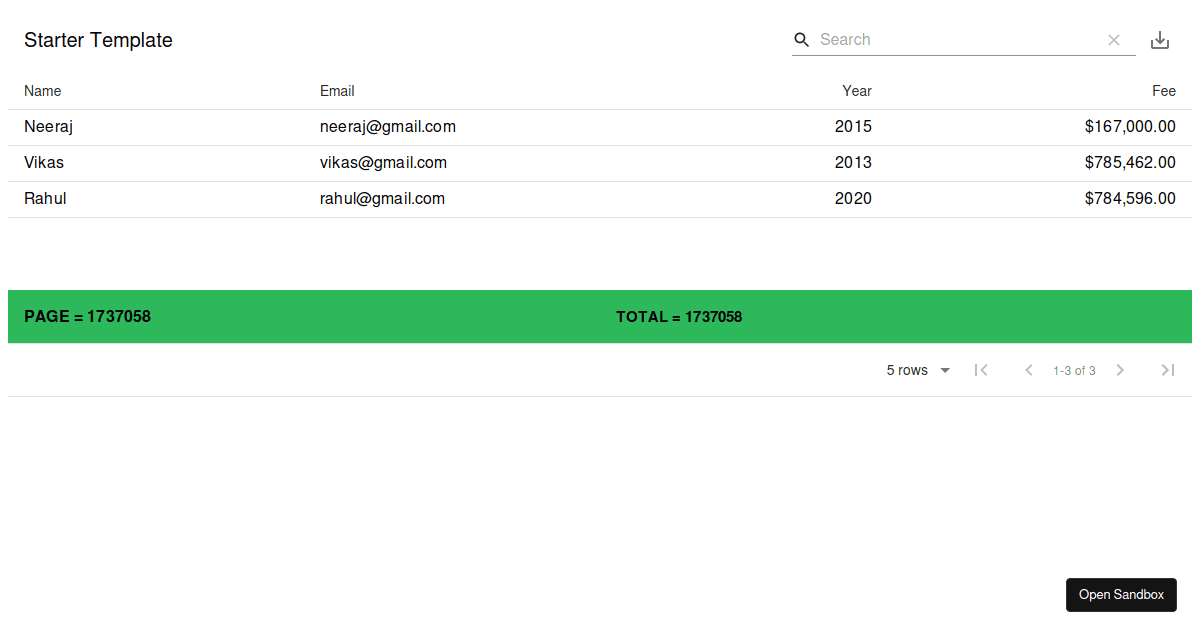 material-table-starter-template (forked) - Codesandbox