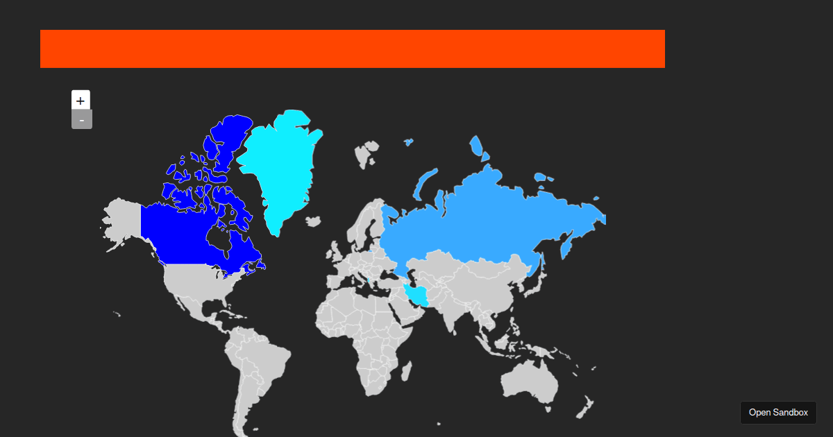 worldMap for react - Codesandbox