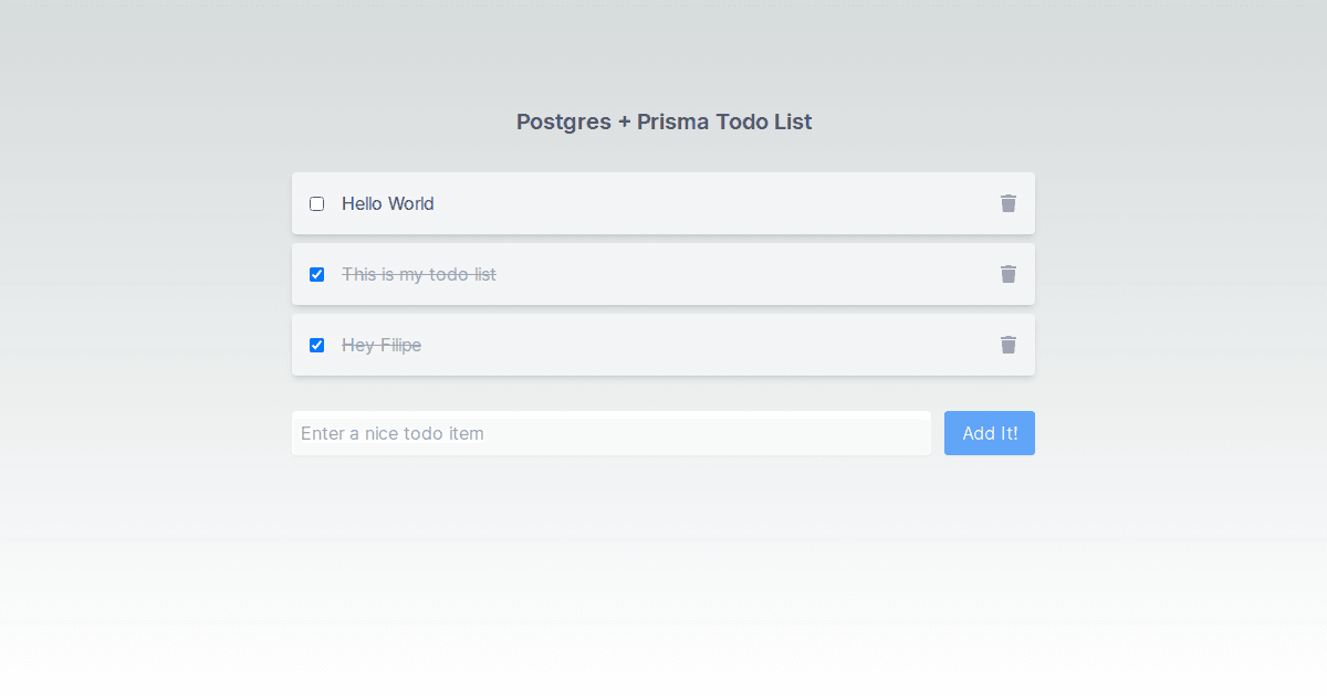 Nextjs Server Actions And Prisma And Postgres Demo Codesandbox