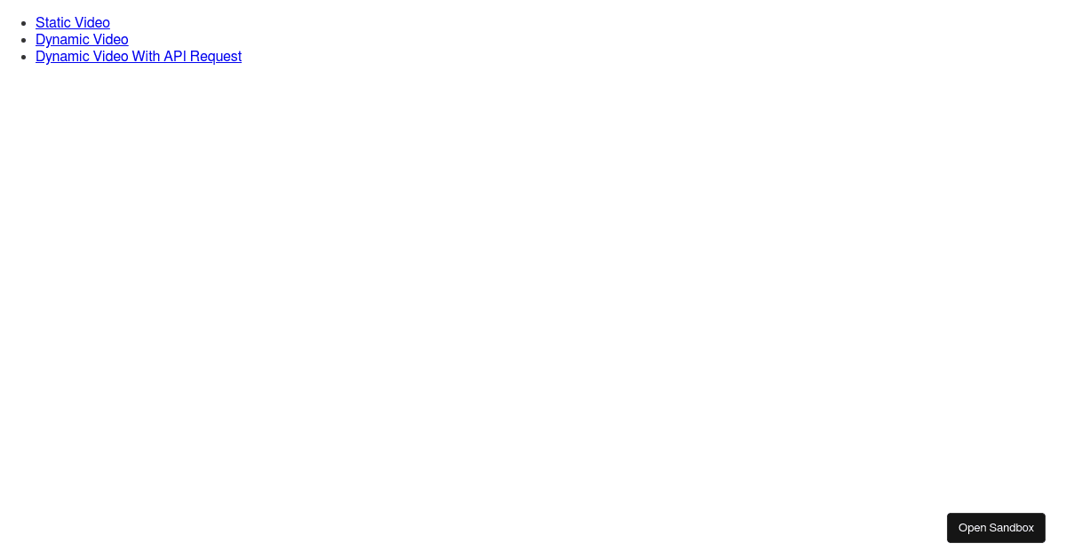 Videojs Plus React Hooks Forked Codesandbox