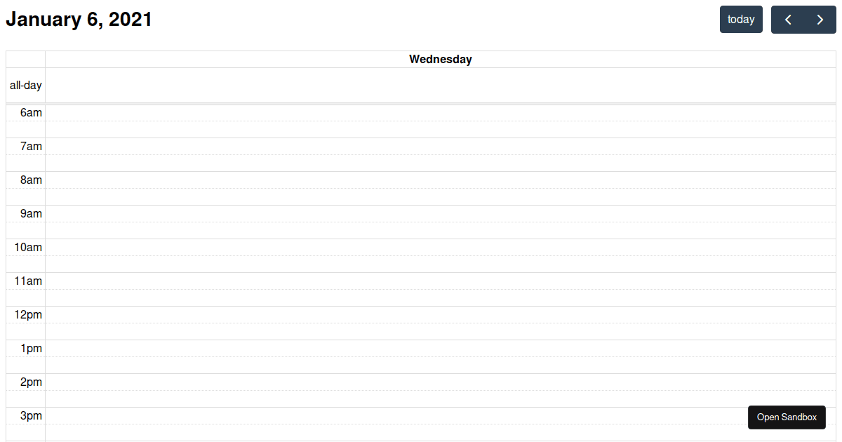 FullCalendar iCalendar Recurr (forked) - Codesandbox