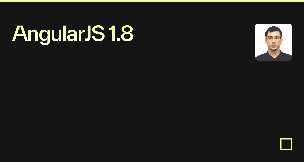 AngularJS 1.8 - Codesandbox