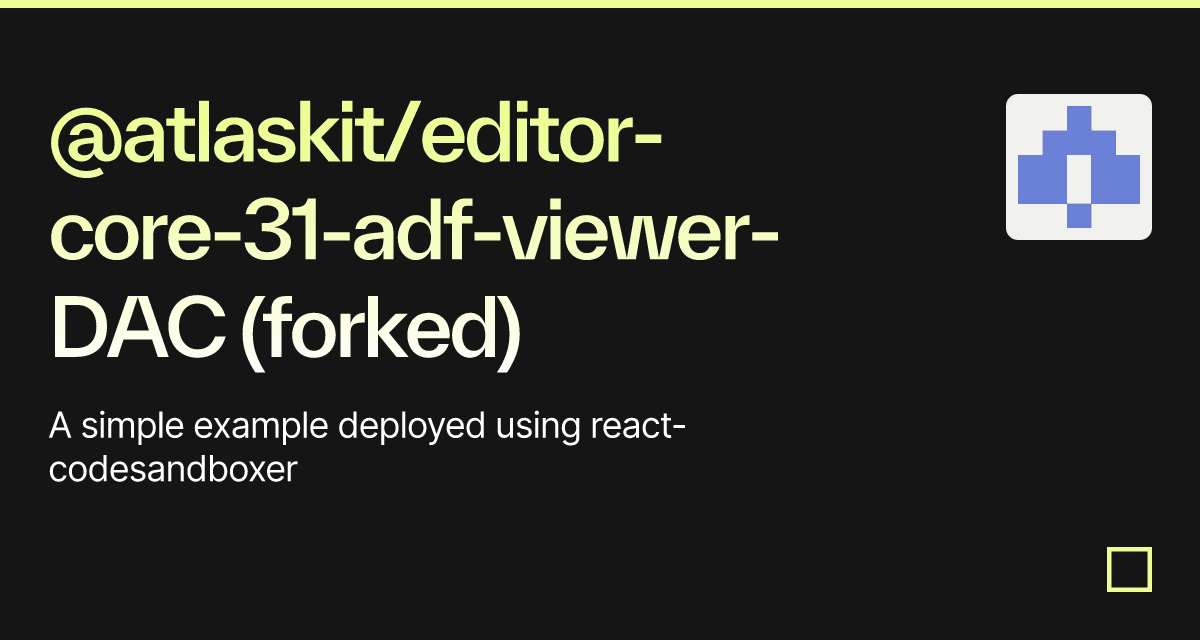 Atlaskiteditor Core 31 Adf Viewer Dac Forked Codesandbox