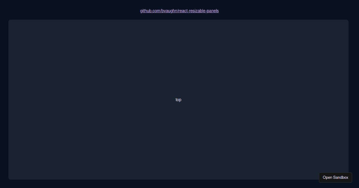 react-resizable-panels (forked) - Codesandbox