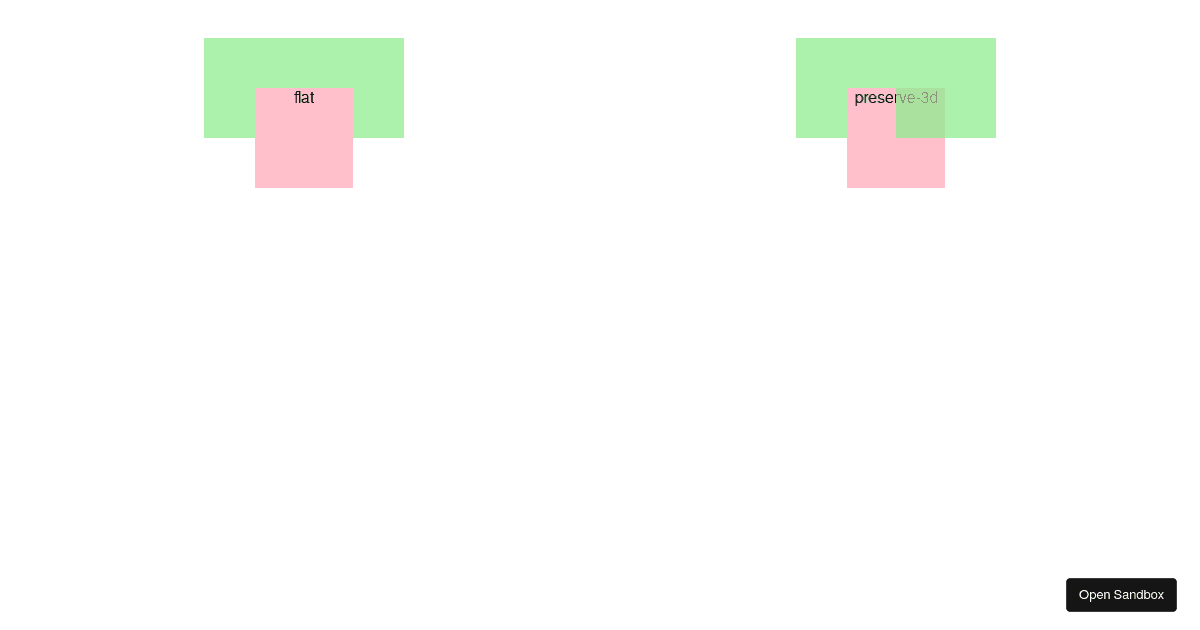 transform-style - Codesandbox