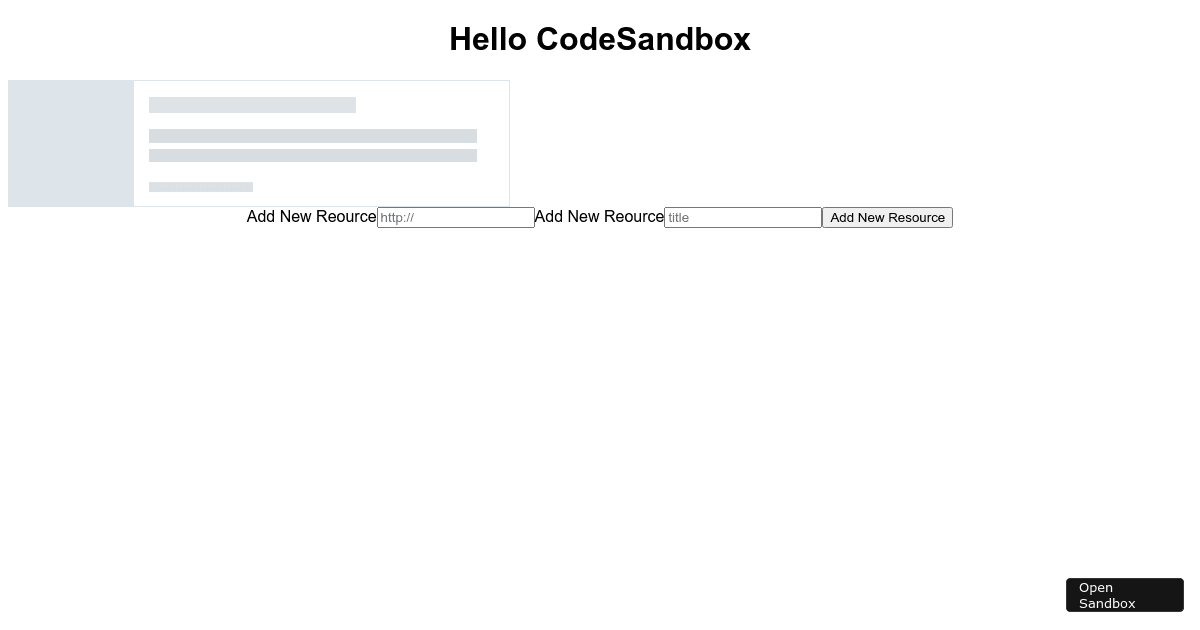 React Playground (forked) - Codesandbox