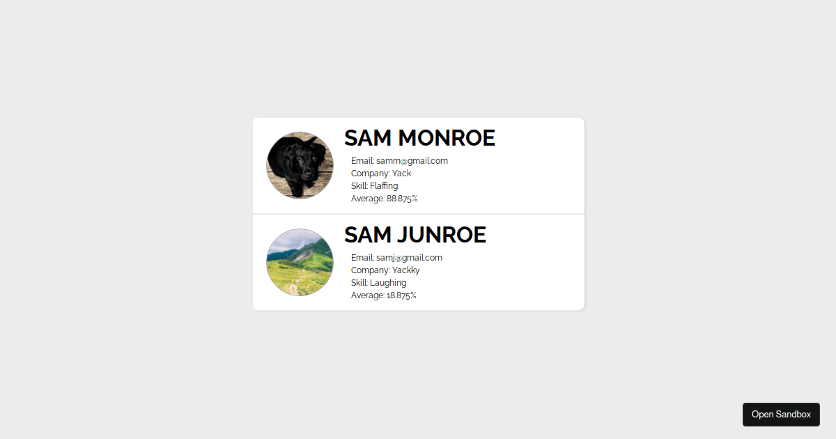 sam-cards - Codesandbox