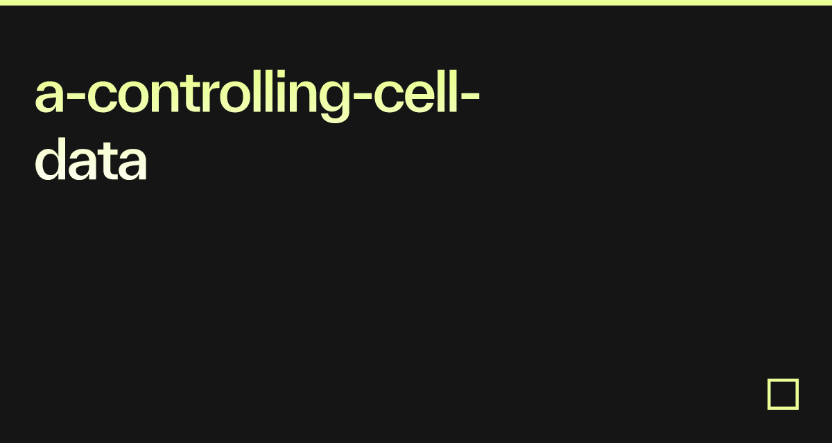 a-controlling-cell-data - Codesandbox