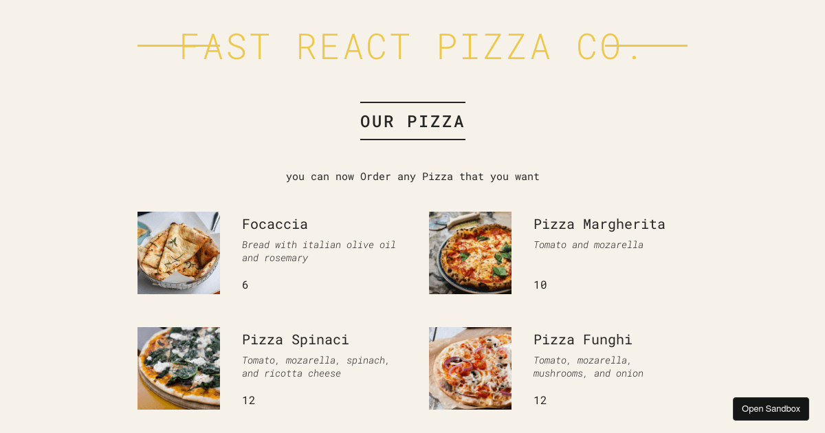 pizza-app - Codesandbox