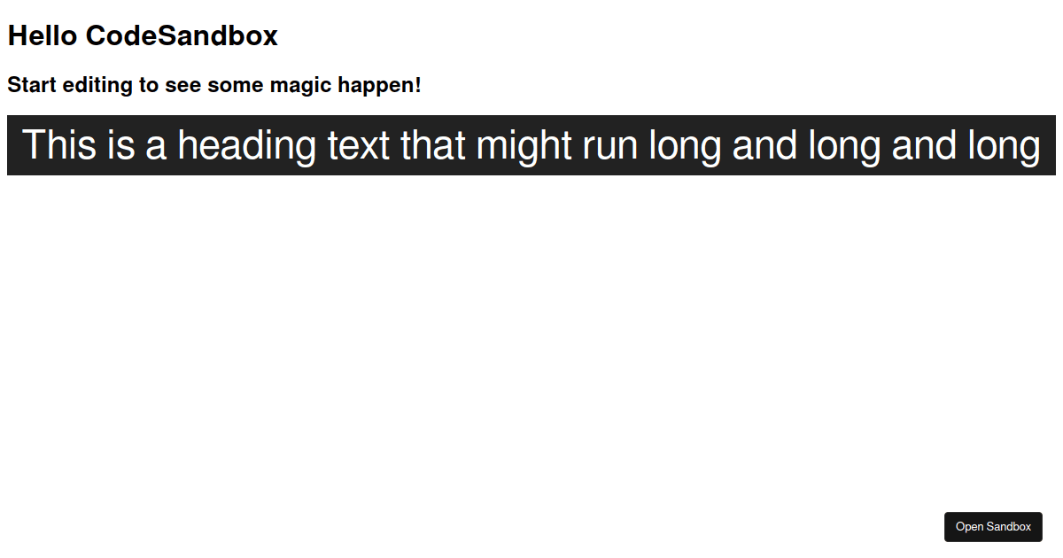 Fitty Header - Codesandbox