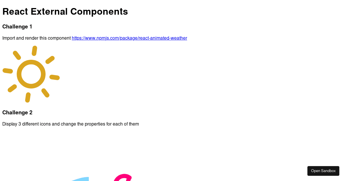React External Components (forked) - Codesandbox