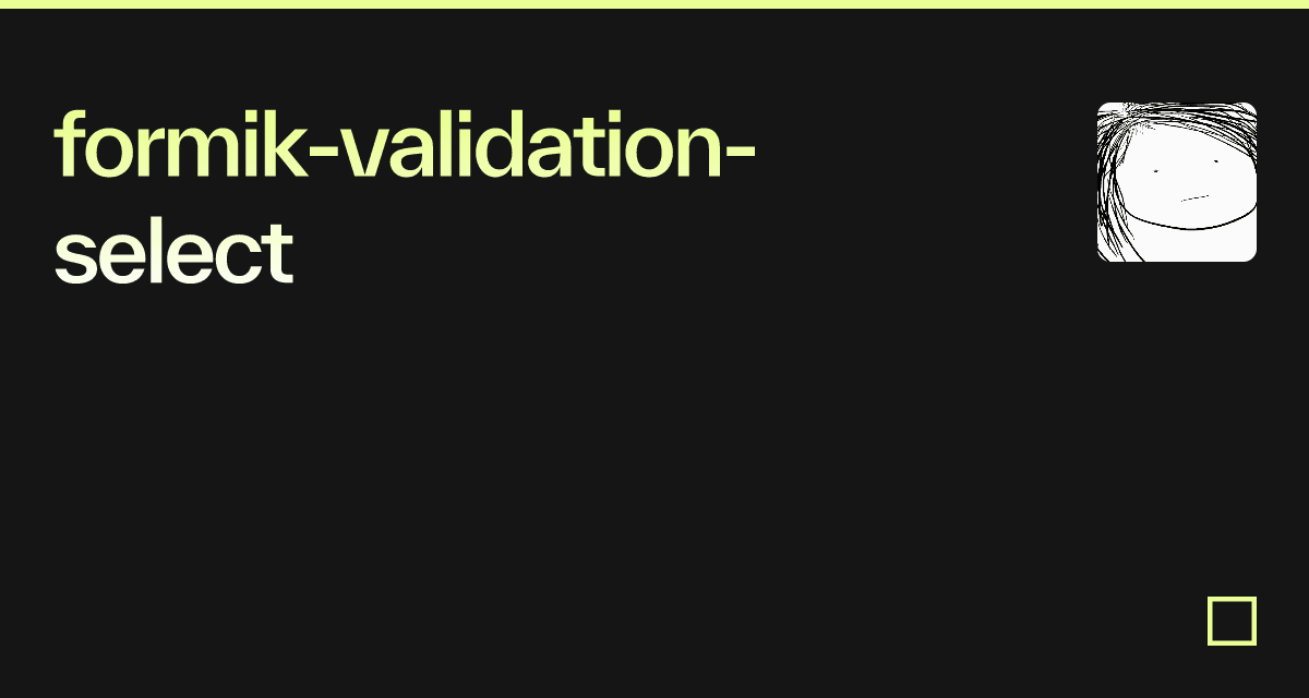 formik-validation-select - Codesandbox