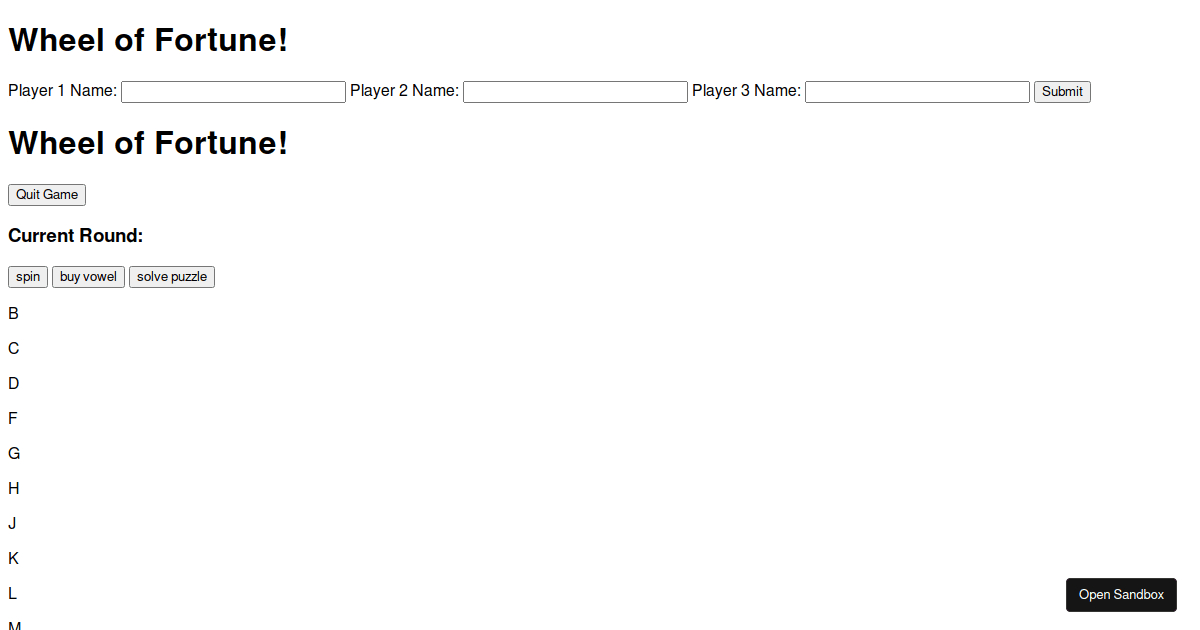 wheel-of-fortune - Codesandbox