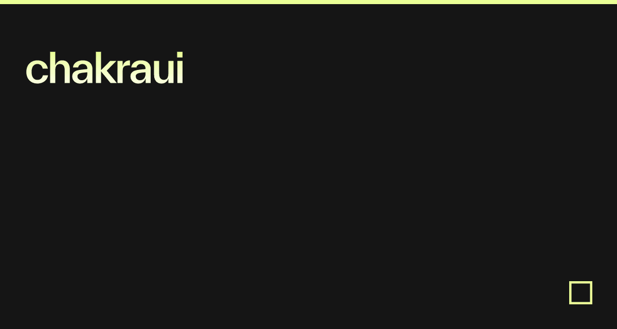 chakraui - Codesandbox