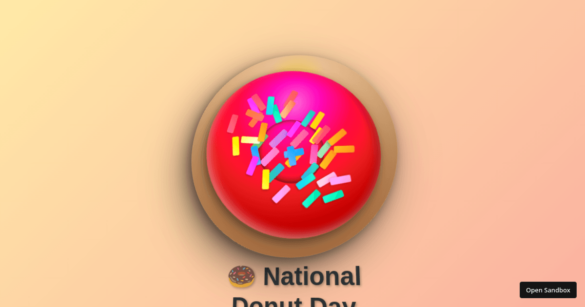 Donut Art - Codesandbox