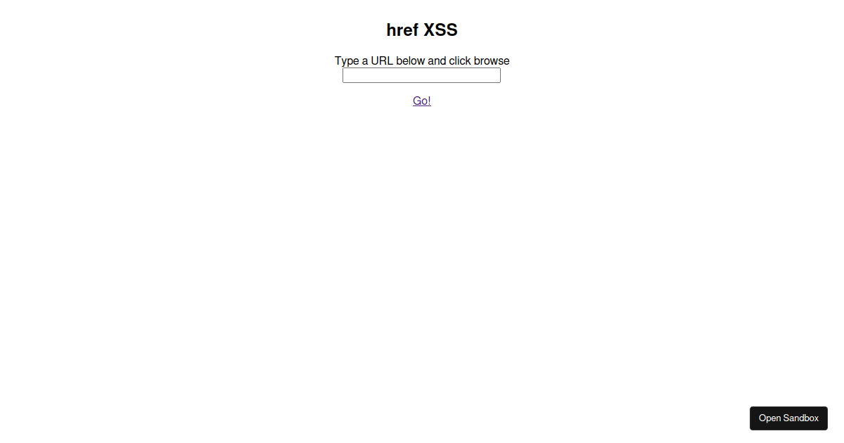 React XSS Examples - Codesandbox