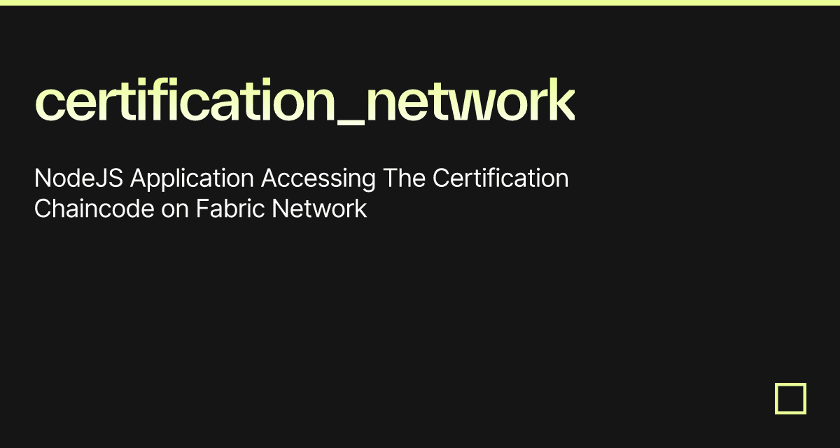 certification_network - Codesandbox