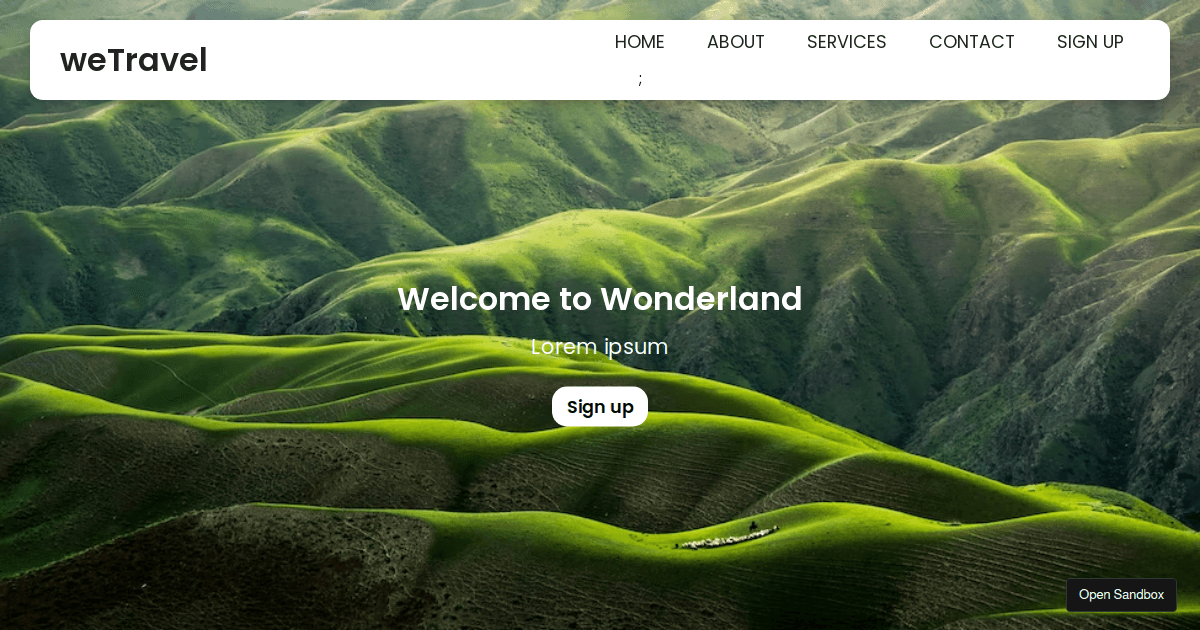 travel-website - Codesandbox