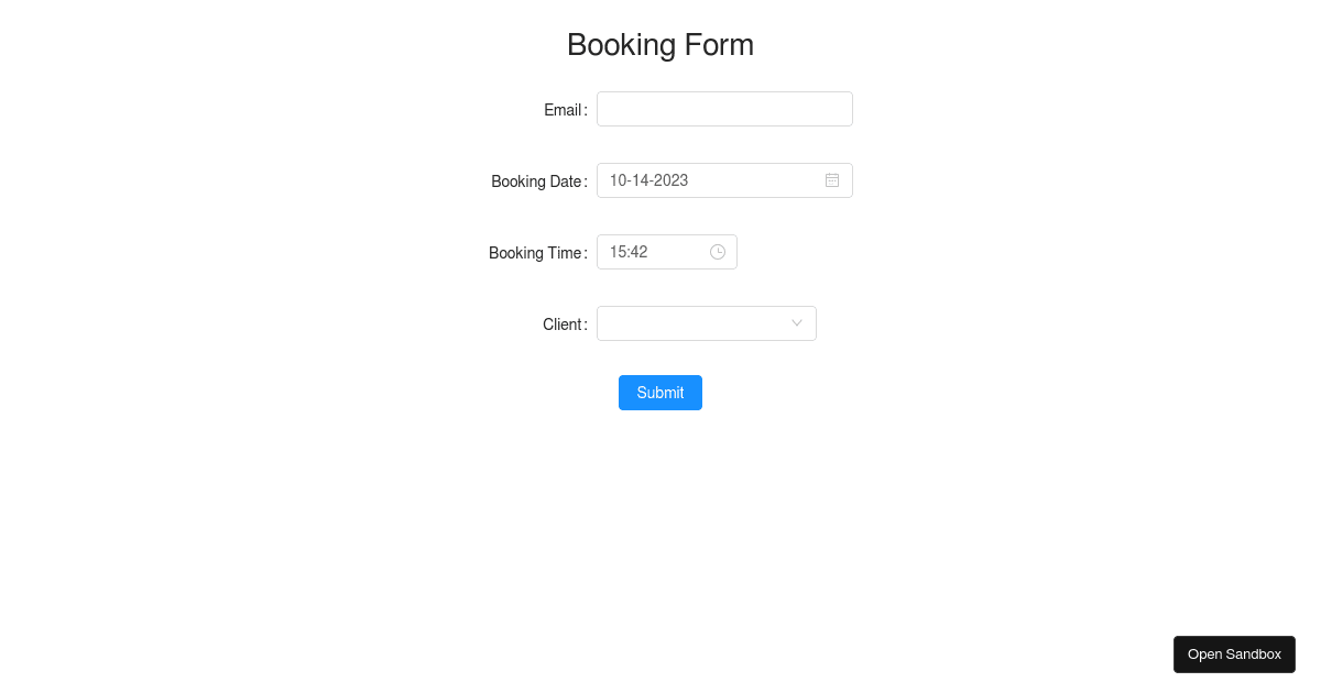 Formik Ant Design - Codesandbox