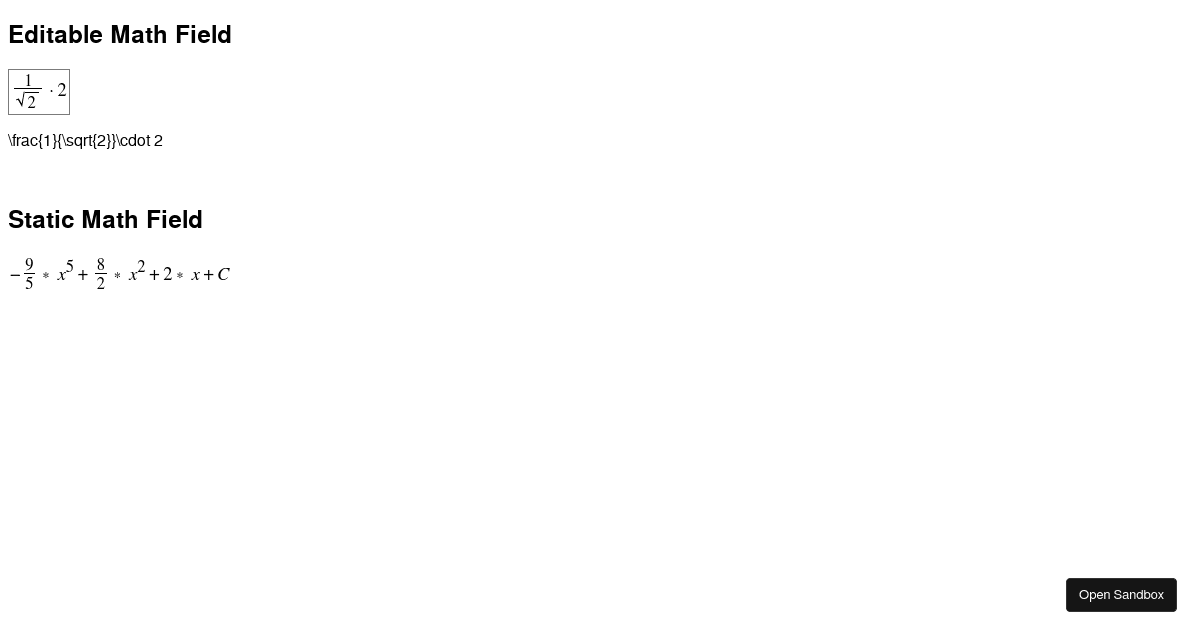 math-quill - Codesandbox