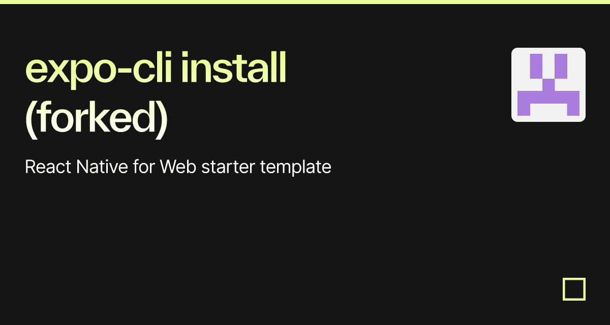 expo-cli install (forked) - Codesandbox expo-cli install (forked) - Codesandbox