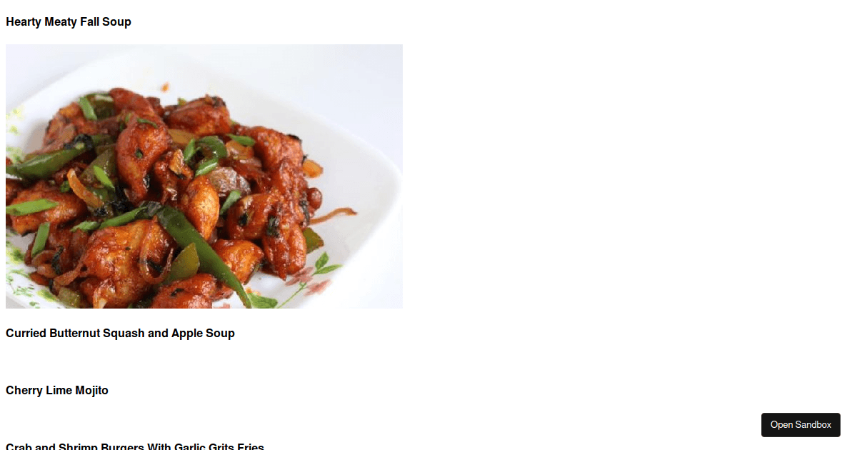 food-app - Codesandbox