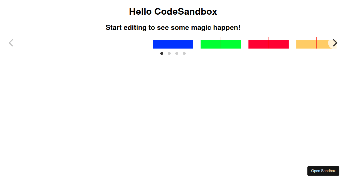 Overlapping Carousel - Codesandbox