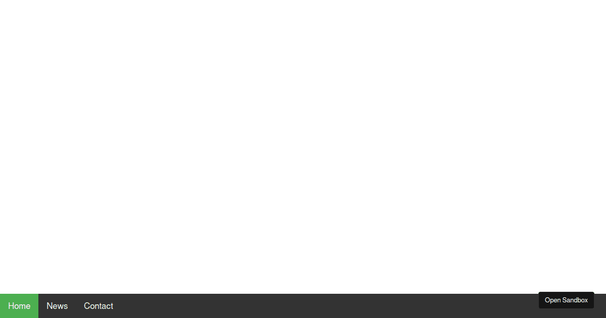 Bottom Navigation Bar Codesandbox