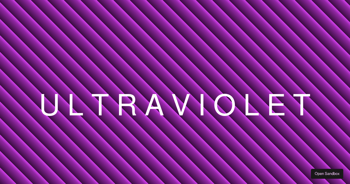 ULTRAVIOLET - Codesandbox